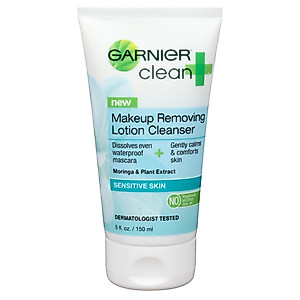 Garnier Clean+ Makeup Removing Lotion Cleanser Sensitive Skin, 5 Fluid Ounces