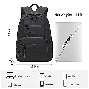 Vendra Moka Waterproof Laptop Backpack Purse for Women and Men, Hiking Travel Backpack