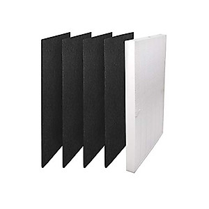 (2-Pack) True HEPA Air Cleaner Filter Replacement + 8 Carbon Filters Compatible with Winix 115112 Air Cleaner, Filter G by LifeSupplyUSA