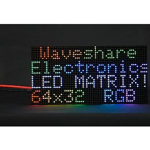 64x32 2048 RGB Full Color LED Matrix Panel 2.5mm Pitch P2.5, Display Text/Colorful Image/Animation Adjustable Brightness Chainable Design,Compatible with Raspberry Pi / Raspberry Pi Pico / ESP32