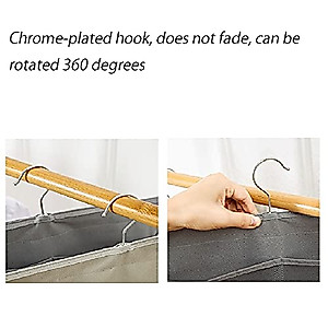 Hanging Closet Organizer for Underwear, Space Saving Storage Pocket Bag Dual-Sided for Bra,Jewelry,Stockings,Panties, Socks, 30 Pockets (Gray)