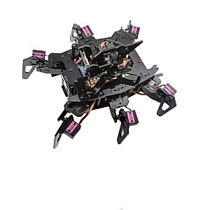 Gewbot RaspClaws Spider Hexapod Robot Kit for Raspberry Pi 4 3 Model B+/B, STEM Crawling Robot, OpenCV Target Tracking, Video Transmission, Raspberry Pi Robot with PDF Manual