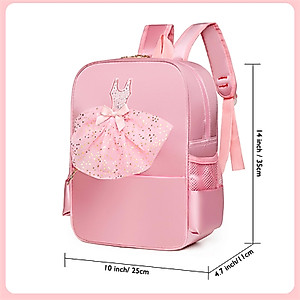 SEHXIM Cute Ballet Dance Backpack,Tutu Dress Dance Bag,Waterproof Bag Ballerina Duffle Bag Personalized dance bags Gym Bag. (Green)