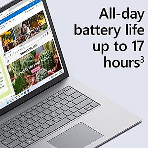 Microsoft RBY-00001 Surface Laptop 5 15" Intel i7, 8GB/256GB Touch, Platinum Bundle 365 Personal 15 Month Subscription