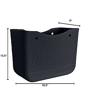 BuildABagg MauiBagg: Customize Your Large, EVA, Multipurpose Tote. Create Your Own Style. Washable, Open Tote Bag for the Beach, Boat, Pool & Sports. Tip-Proof & Fade Resistant (Black)