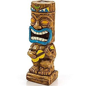 VP Home Tiki Welcome Surfboard & Party Time Solar Powered LED Outdoor Decor Garden Light