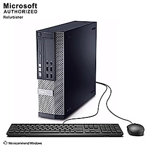 DELL Optiplex 990 SFF PC, Intel Core i5 Processor, 16GB RAM, 2TB HDD, DVDRW, WiFi, Bluetooth 4.0, Windows 10 Pro, LCD Monitor (Renewed)