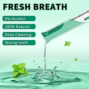 Travel Size Mouthwash Individual Mini Mouthwash for Fresh Breath,for After Meals, Hotels Portable Travel Mouthwash Bulk (Pack of 40)