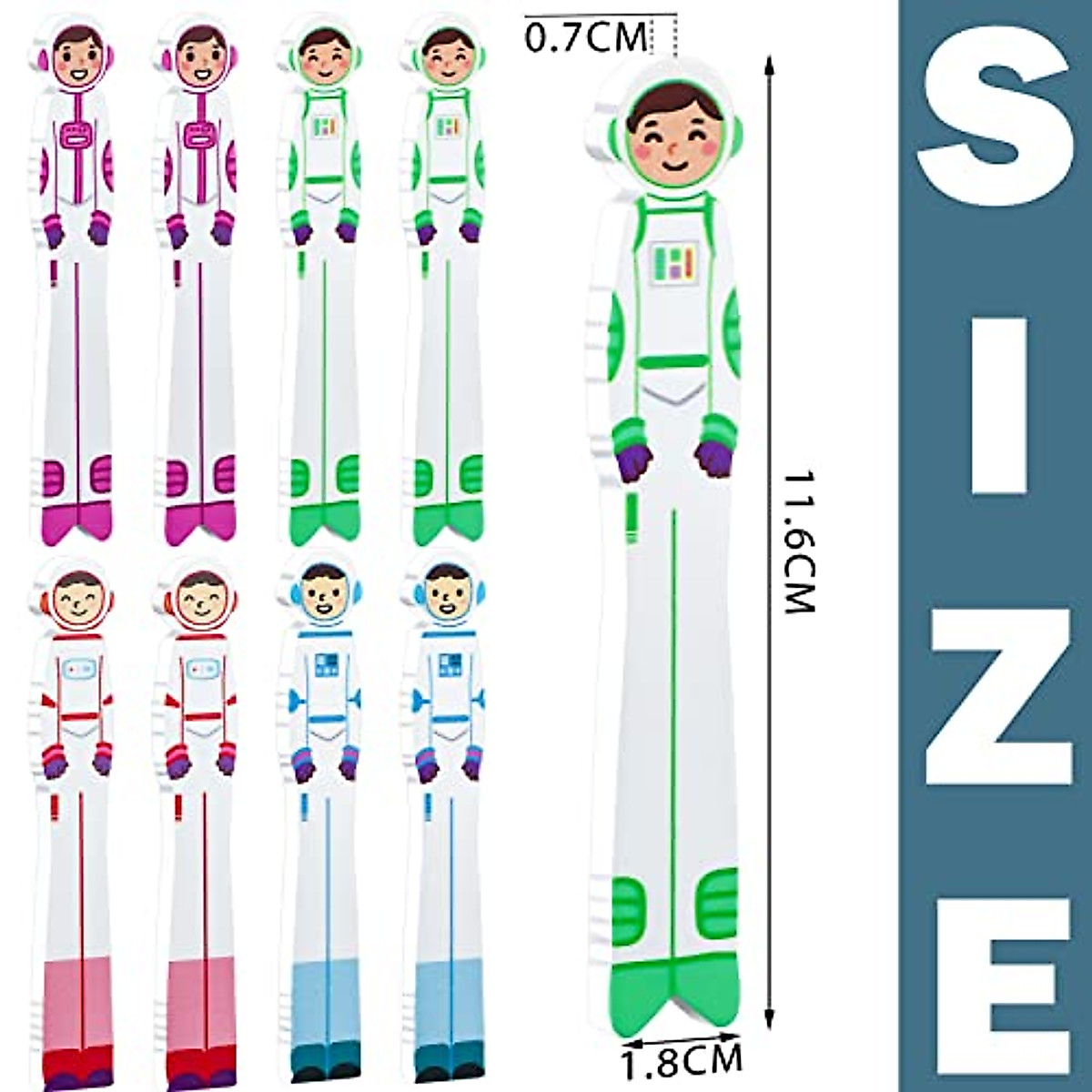 32 Pieces Spaceman Writing Tools Spacers for Writing Spaceman Handwriting Spacer Tool Classroom Management Tools for Students to Learn Proper Word Spacing