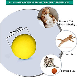 Shizhoo 31 Pcs Cat Toy Ball Launcher Gun,Cat Fetch Toy Gun Shooter, Plush Ball Shooting Gun with 30Pcs Pom Pom Balls, Funny & Fuzzy Toys Interactive for Indoor Cats (3.0 CM with Ball Gun)