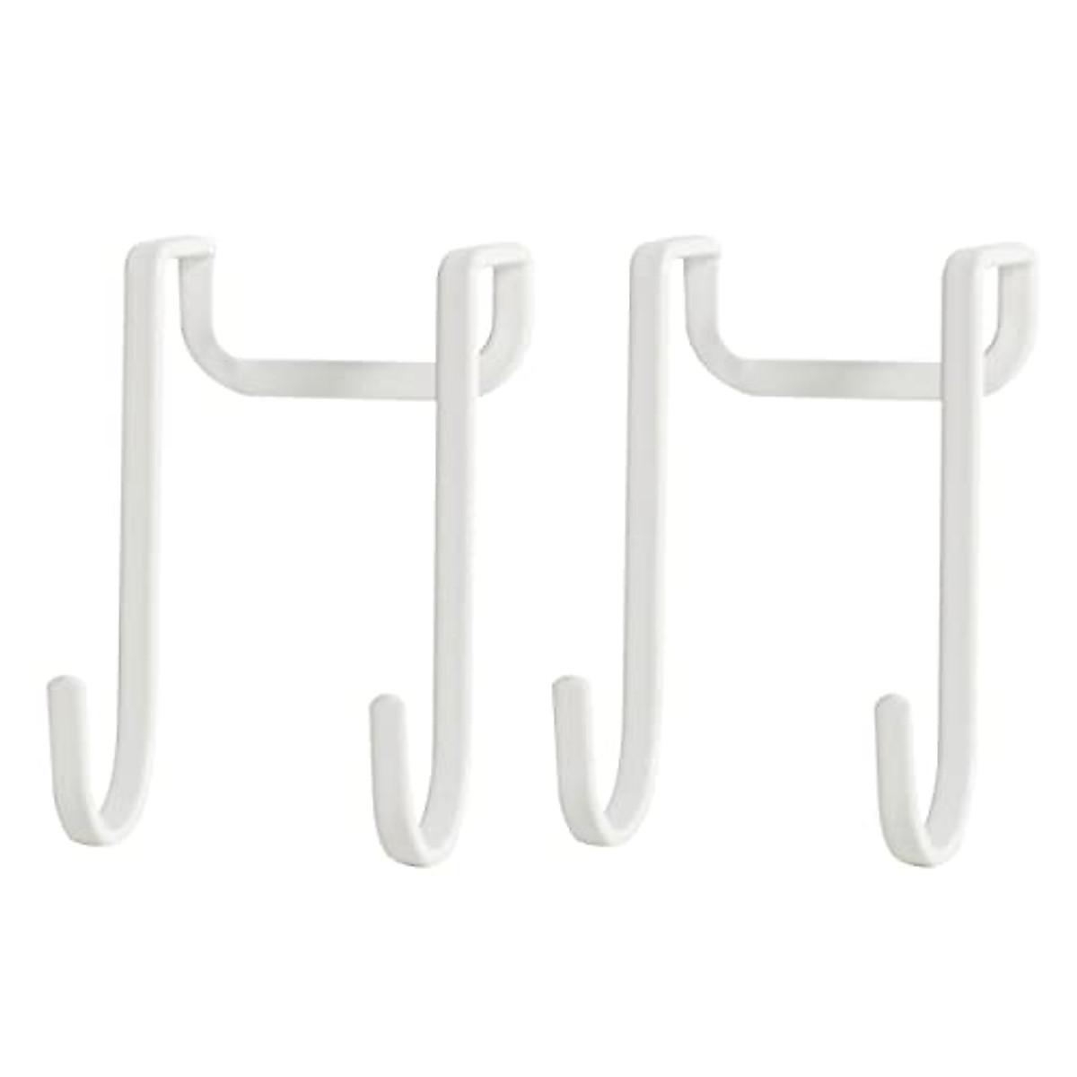 Cabilock Towel Hooks 2pcs Board Robe Punch Clothes Bag Traceless Hanger Storage Hook Japanese Useful Hooks Iron Over Towels Cupboard Towel Free Clo for Organizer Ironing Sturdy White Door Towel Hook