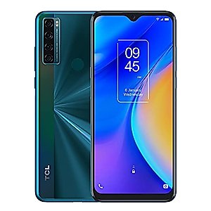 TCL 20 SE 6.82" Unlocked Cellphone, 4GB RAM + 128GB ROM, US Version Android Smartphone 48MP AI Quad-Camera, 5000mAh Mobile Phone, Dual Speaker, OTG Reverse Charging, Android 11, Aurora Green