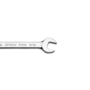 Jetech 9/16 Inch Flexible Head Gear Wrench, Industrial Grade Flex Ratcheting Spanner Made with Forged, Heat-Treated Cr-V Alloy Steel, Full Polished 12 Point Flex-Head Ratchet Combination Wrench, SAE