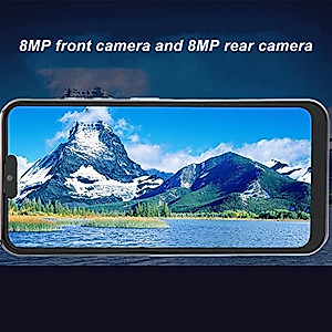 Cell Phone, 6.53 Inch Full Screen Mobile Phone 100‑240V Dual SIM Dual Standby RAM 8GB ROM 64GB for Android 12 for Study (US Plug)