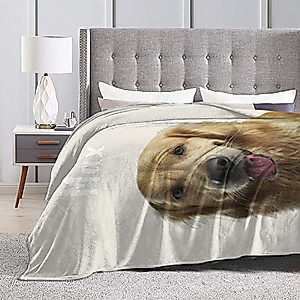 Custom Pet Blanket, Personalized Pet Photo Blanket, Custom Dog Blanket with Photo and Name, Custom Pet Portrait Blanket - Customized Soft Flannel Fleece Blanket Gift for Pet Lover, Birthday, Christmas