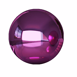 Purple Gazing Ball, Gazing Globe Mirror Ball,Stainless Steel Ball -10 Inch (5inch)
