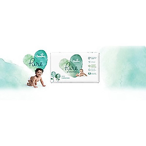 Diapers Newborn/Size 1 (8-14 lb), 35 Count - Pampers Pure Protection Disposable Baby Diapers, Hypoallergenic and Unscented Protection, Mega Pack (Old Version)