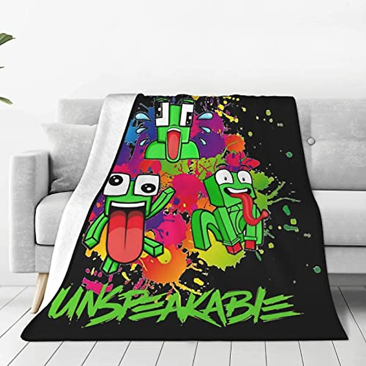 Game Cartoon Anime Ultra-Soft Micro Fleece Blanket Lightweight Throw Blankets for Couch Sofa Bed Bedroom (50"X40")
