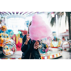 Concession Essentials Cotton Candy Cone-1000ct Cotton Candy Cones (Pack of 1000) White Paper Cones