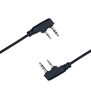 Caroo Walkie Talkie Earpiece Noise Cancelling Headphone Overhead Headset for Kenwood HYT Puxing Wouxun Baofeng uv-5r bf888s tk3300 Lt-2288 Lt-3107 Lt-3188 Lt-3260 Lt-3268 Two Way Radios 2 pin