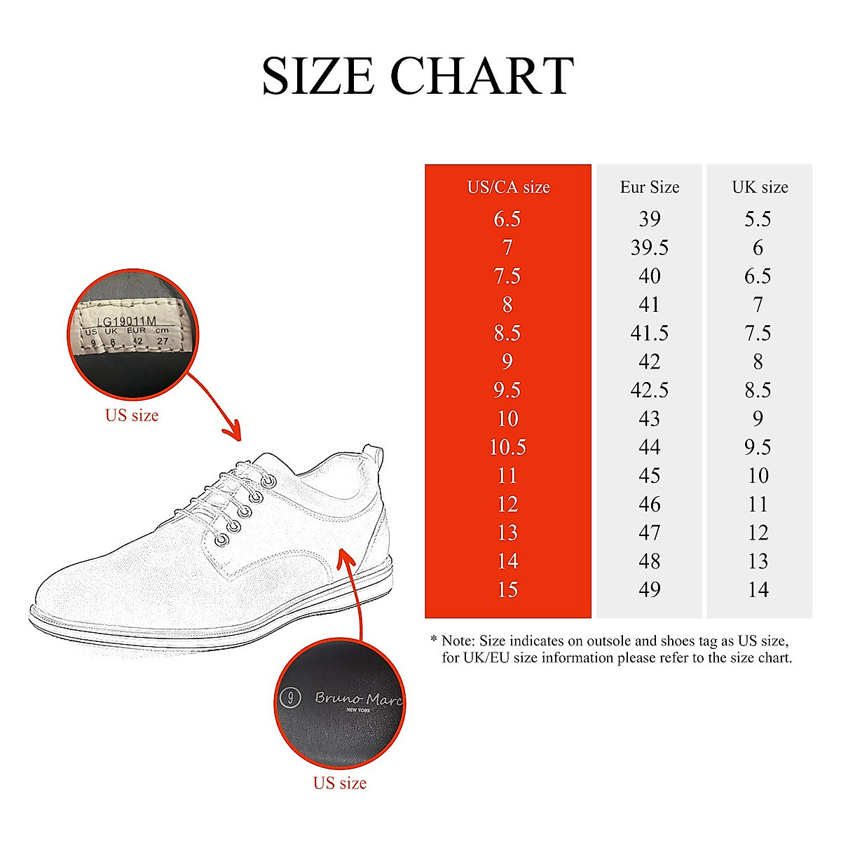 Bruno Marc Men's Grey Dress Shoes Casual Oxford LG19011M 7 M US