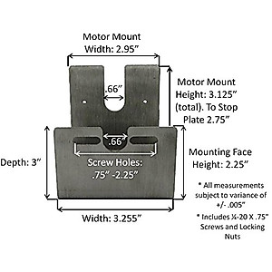 OneGrill Stainless Steel Rotisserie Motor Bracket