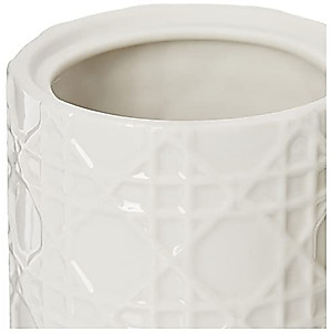 Kassatex ARN-CJ Rattan Cotton Jar , White
