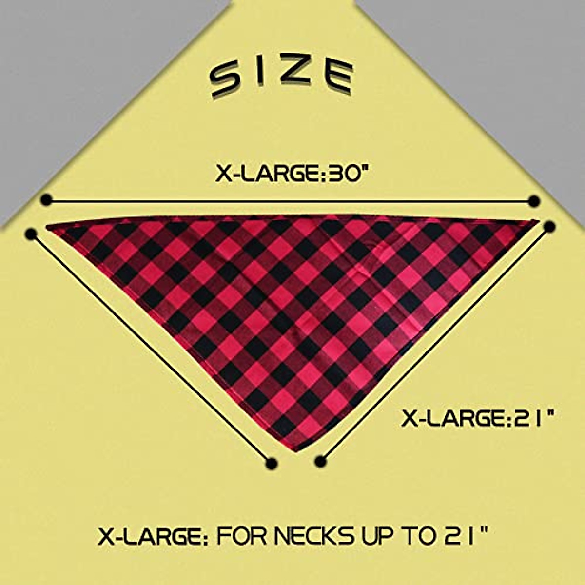 2 Pack Cotton Bandanas Handkerchiefs Scarfs Triangle Bibs - Outdoor Dog Scarf Washable Cotton Checkered Pet Bandanas for Small Medium Large Dogs (Red & Blue)