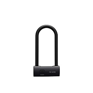 MGUOTP Bicycle Lock Smart Fingerprint U-Lock Anti-Theft Bicycle Motorcycle Door Lock Type-C Rechargeable lockstitch Waterproof-Shirt Bike Locks (Color : Shirt) (Color : Long)