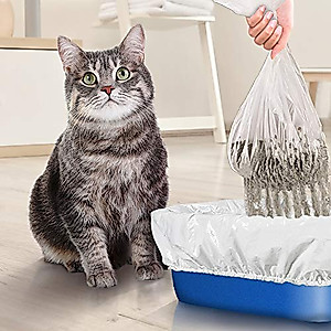 Alfapet sifting litter box liners, 30 Pack + 3 Solid Transfer Liner -For Large, X-Large, Giant, Extra-Giant Size Litter Boxes- With Easy Fit Sta-Put Technology (30 Count)