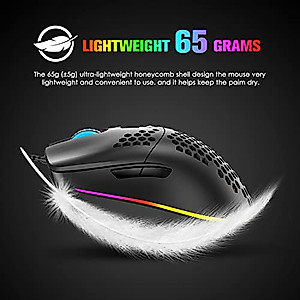 60% Gaming Keyboard and Mouse Combo with Wired RGB Backlight Mechanical Keyboard,12000 DPI Lightweight Gaming Mouse,Gaming Mouse pad for PC Gamers and Xbox and PS4 Users (Black)