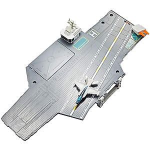 Matchbox Top Gun: Aircraft Carrier Play Set Gift Idea for Ages 4 to 8 Years with Top Gun Boeing F/A 18 die-cast Jet