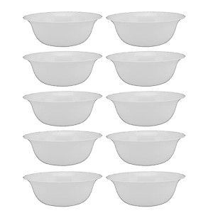 Soaking Wash Basin, Professional 10pcs Plastic Fashionable Elegant Hand Wash Basin Round for Skin Care for Beauty Salon