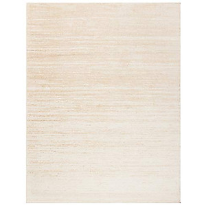 SAFAVIEH Adirondack Collection 6' x 9' Champagne / Cream ADR113W Modern Ombre Non-Shedding Living Room Bedroom Dining Home Office Area Rug