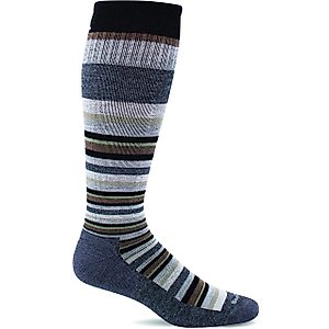 Sockwell Men's Up Lift Firm Graduated Compression Sock, Charcoal - L/XL
