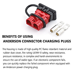 wedfish 4PCS 50A 6-10 Gauge Battery Quick Connecto/Disconnec Wire Harness Plug,Battery Cable Quick Connectors for 12V-36V Motor Winch Trailer or Other Electrical Device