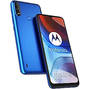 Motorola Moto E7 Power Dual-SIM 64GB ROM + 4GB RAM (GSM Only | No CDMA) Factory Unlocked 4G/LTE Smartphone (Tahiti Blue) - International Version