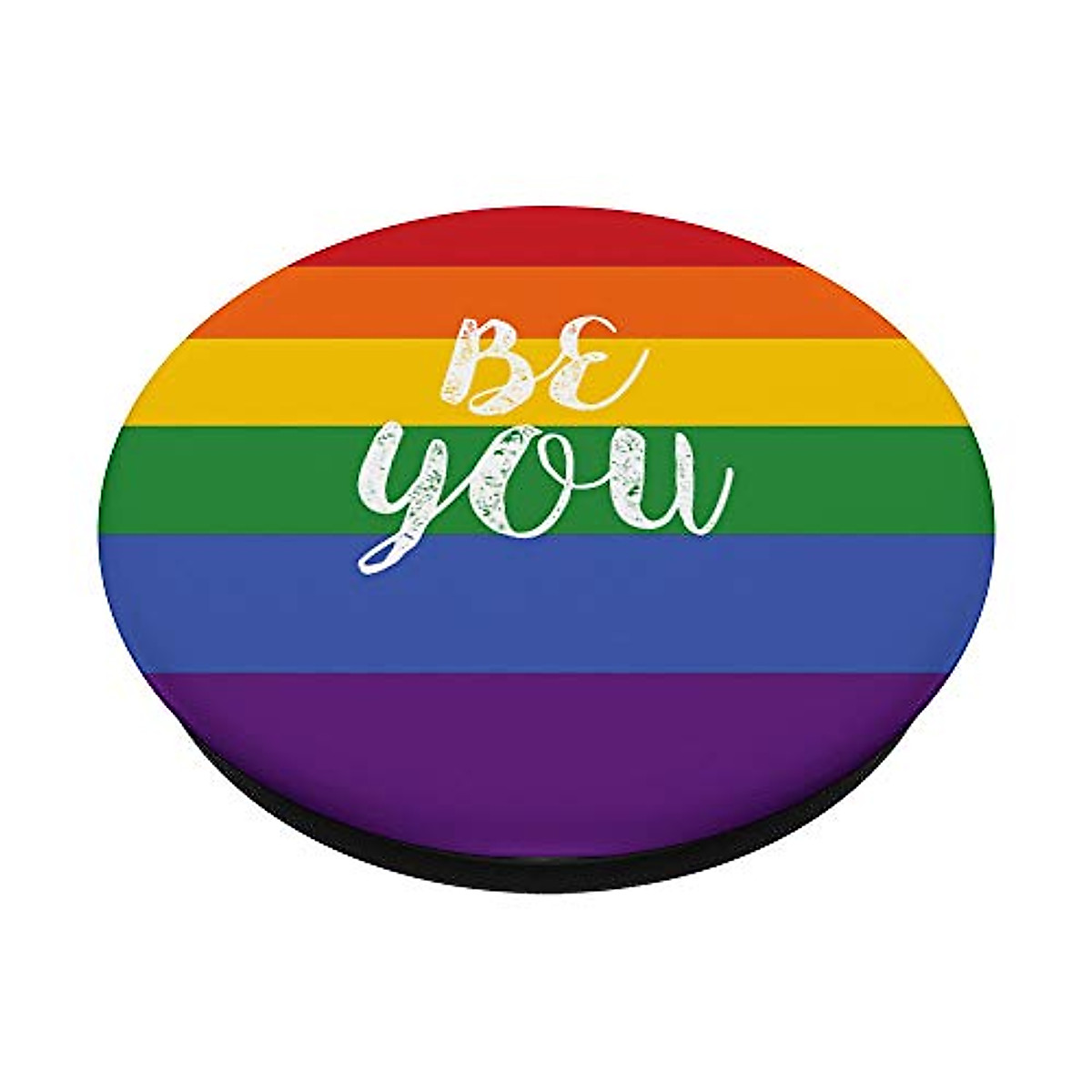 LGBT Pride Rainbow Flag Be You PopSockets Swappable PopGrip