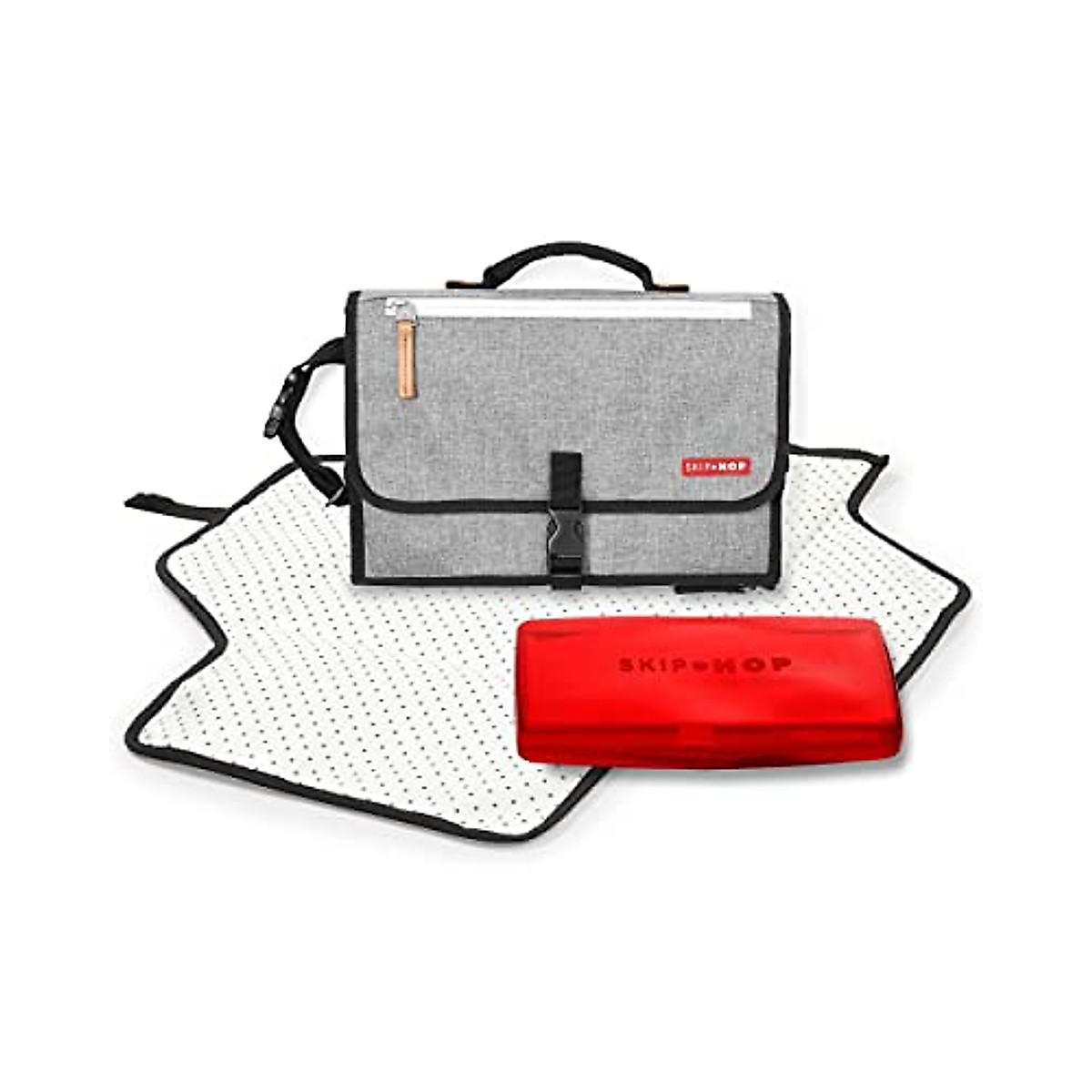 Skip Hop Portable Baby Changing Pad, Pronto, Grey Melange