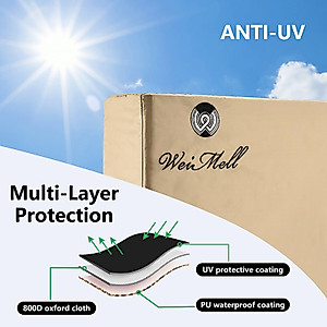 WEIMELL Outdoor Tv Cover for 40 to 43 Inch Weatherproof Waterproof Outside Tv Covers Outdoor 43 Inch Flat Screen TV with Remote Control Pocket 39''W X 25''H X 5.5''D for 40''- 43'' LCD LED