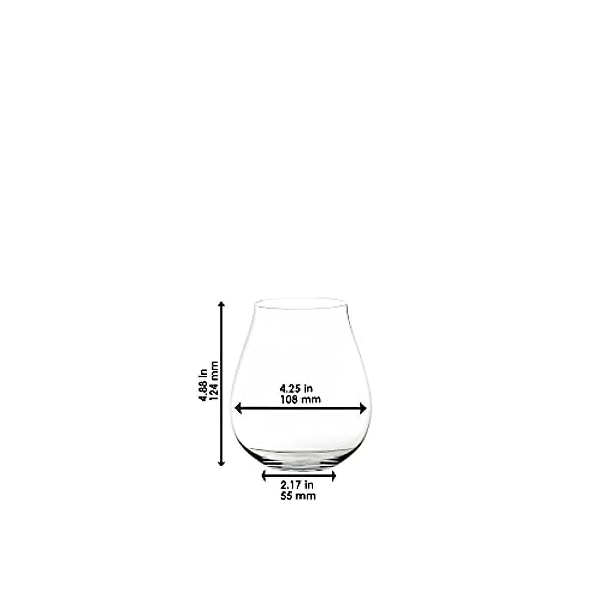 Riedel Big O Wine Tumbler Pinot, Set of 2, 26.88 oz