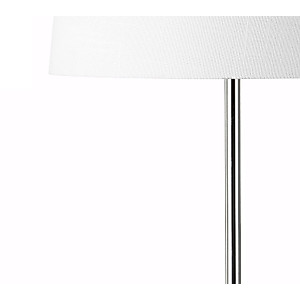 JONATHAN Y JYL2019A Amelia Lotus 25" Crystal LED Table Lamp Contemporary Transitional Bedside Desk Nightstand Lamp for Bedroom Living Room Office College Bookcase LED Bulb Included, Smoke Gray/Chrome