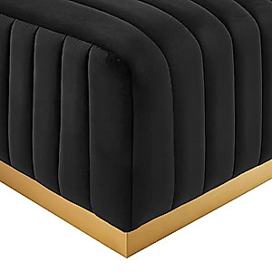 Modway Conjure Sectional, Gold Black