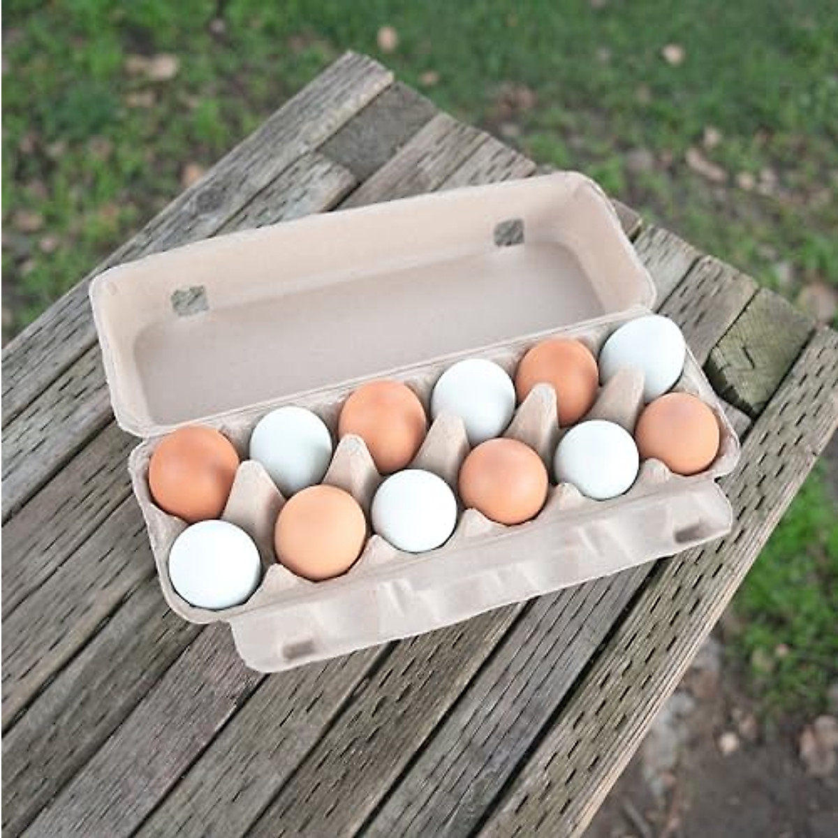 Egg Cartons (30-Pack) | 12 Count | Biodegradable & Recycled Pulp | Perfect for Family-owned Farm (Brown, 30)