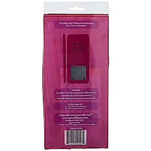 Guerrilla Silicone Case for Texas Instruments TI-84 Plus CE Color Edition Graphing Calculator With Screen protector and Graphing Ruler, Pink