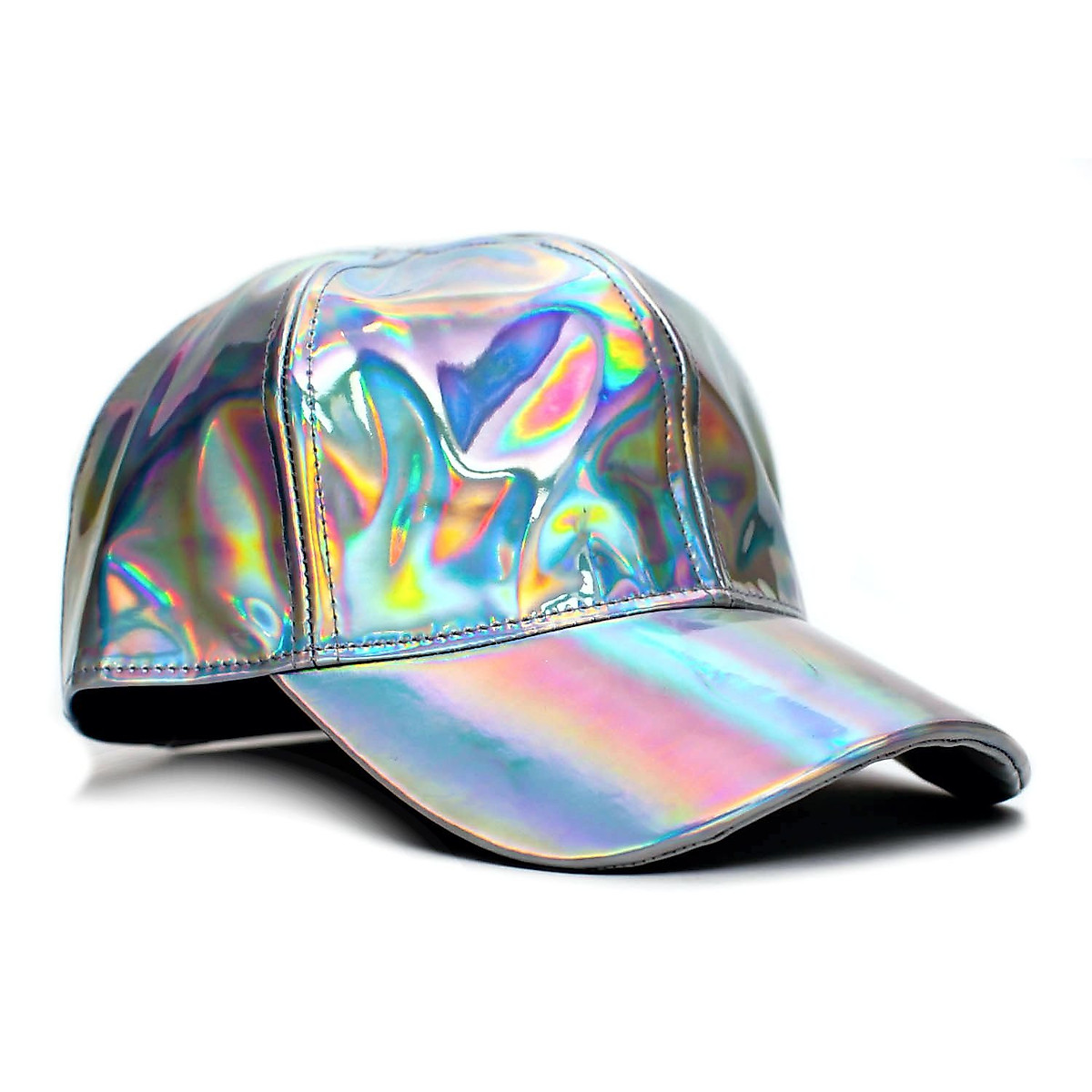 Back to The 80s Future Hat Curved Bill Rainbow Marty McFly Hat Cap Adult