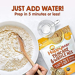 Happy Baby Organics Pancake & Waffle Mix, 8 Ounce Pouch (Pack of 1)