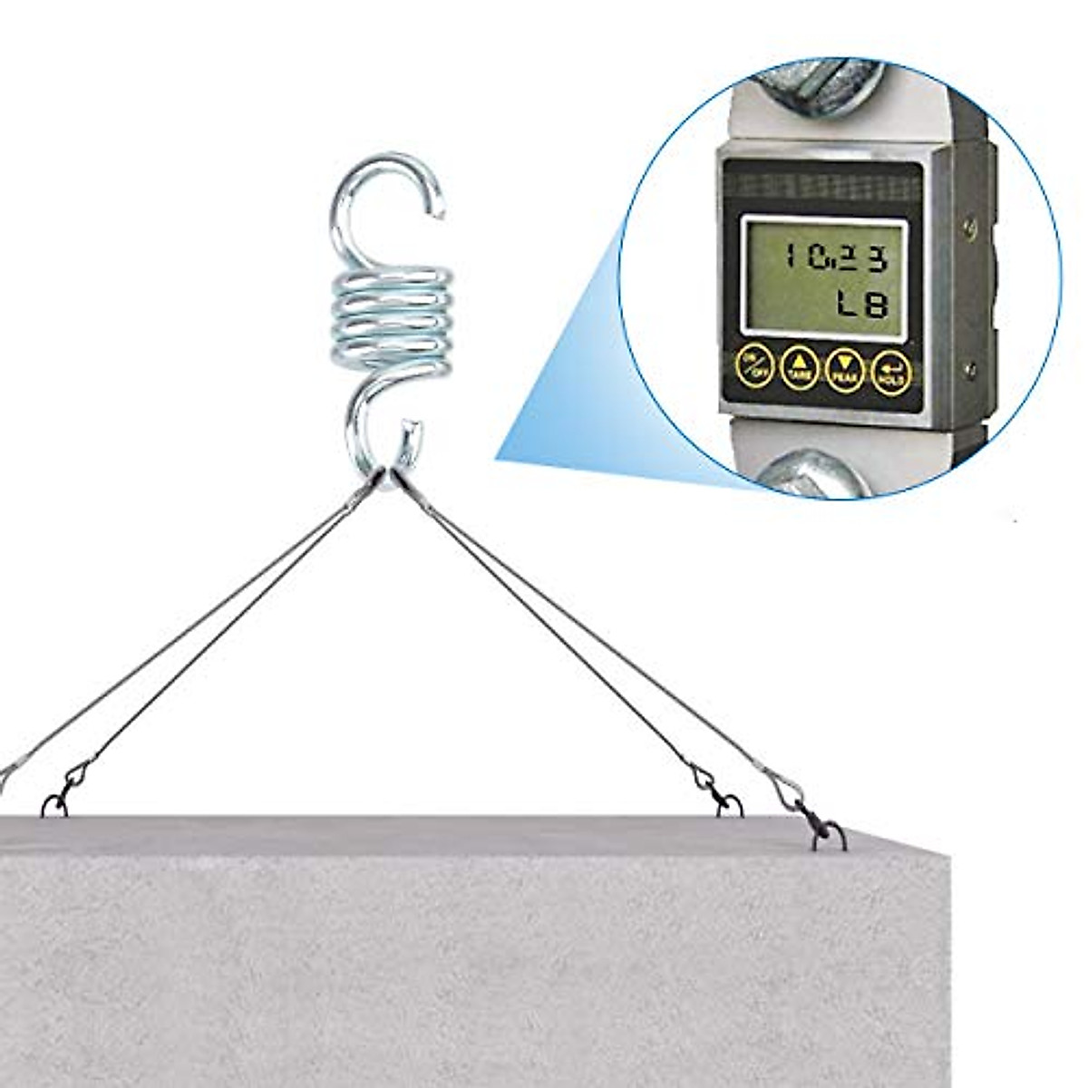 HCSSZP Hammock Swing Hanging Chair Hooks Hardware Springs Kit for Patio Porch Yoga Swing Heavy Duty Decoration 700lb Capacity 1 PC