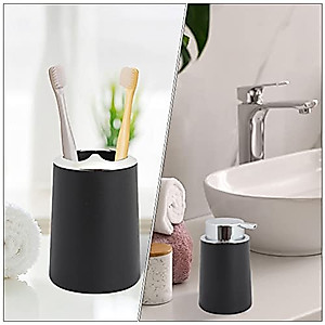 Beaupretty 1set Bathroom Set Lotion Bottle The Handy Hotel Bathroom Accessories Home Bathroom Accessories Tumbler Rinsing Cup Soap Lotion Bathroom Washing Accessory Toothbrush Cup