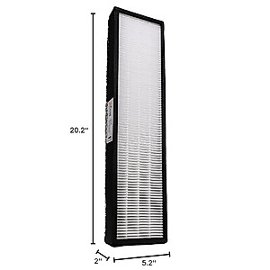 Filter-Monster True HEPA Replacement Compatible With GermGuardian Filter C (FLT5000) Compatible with AC5000 AC5000E AC5250PT AC5300B AC5350W AC5350B AC5350BCA1, 2-pack